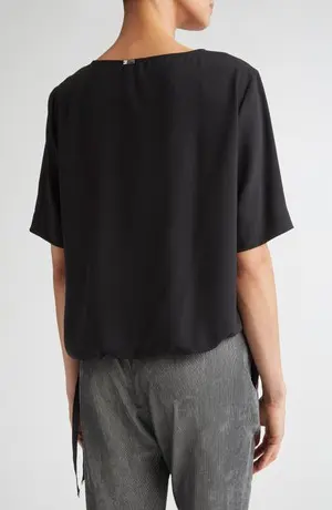 Herno Drawstring Hem T-shirt - Nero