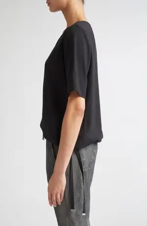 Herno Drawstring Hem T-shirt - Nero