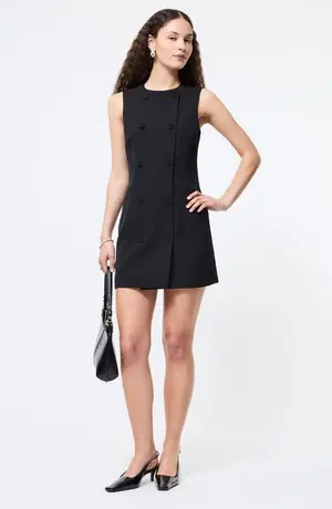 French Connection Harry Suiting Double Breasted Minidress