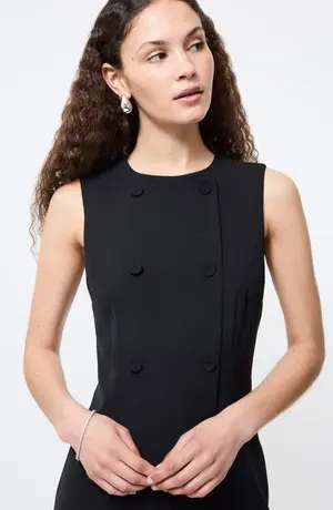 French Connection Harry Suiting Double Breasted Minidress