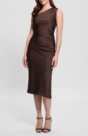 Guess Ashlyn Asymmetric Midi Dress