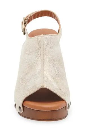 Cordani Winnie Shimmer Slingback Platform Sandal