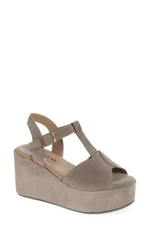 Cordani Jaycee Platform Sandal - Porcinio Suede