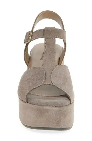 Cordani Jaycee Platform Sandal - Porcinio Suede