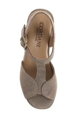 Cordani Jaycee Platform Sandal - Porcinio Suede