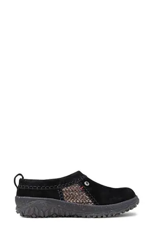 Minnetonka Tamarra Fleece Lined Slipper - Black
