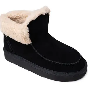 Minnetonka Chandra Faux Shearling Lined Bootie - Black