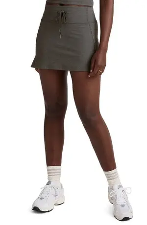 Beyond Yoga Space Dye Go Pocket Skort - True Gray Heather