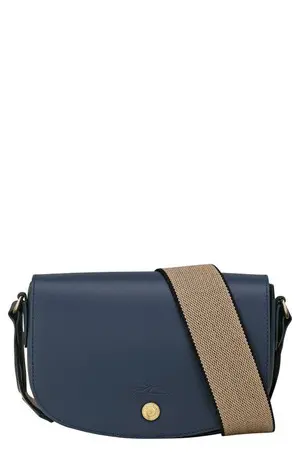 Longchamp Small Épure Leather Crossbody Bag - Navy