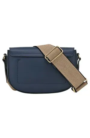 Longchamp Small Épure Leather Crossbody Bag - Navy