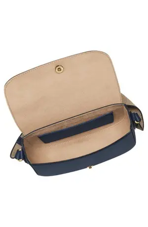 Longchamp Small Épure Leather Crossbody Bag - Navy