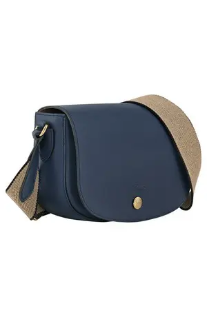 Longchamp Small Épure Leather Crossbody Bag - Navy