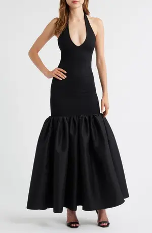 DELFI COLLECTIVE Isha Halter Gown