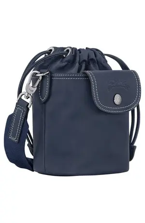 Longchamp Le Pliage Xtra Worker Extra Small Leather Bucket Bag