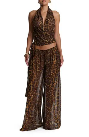 Naked Wardrobe Chiffon Halter Top