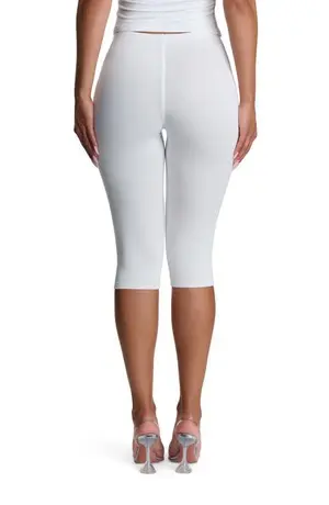 Naked Wardrobe Capri Leggings - White