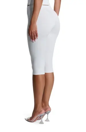 Naked Wardrobe Capri Leggings - White
