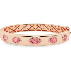 HAUTECARAT Lab-grown Diamond Bangle - 18k Rose Gold