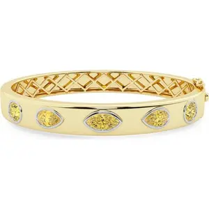 HAUTECARAT Lab-grown Diamond Bangle - 18k Yellow Gold