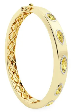 HAUTECARAT Lab-grown Diamond Bangle - 18k Yellow Gold