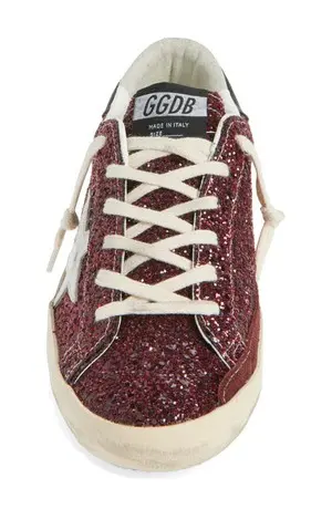GOLDEN GOOSE Super-star Glitter Low Top Sneaker