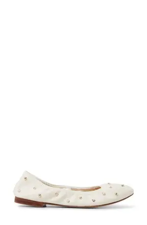 Ted Baker London Lottie Studded Ballerina Flat - Bone