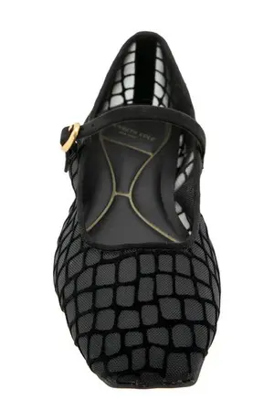 KENNETH COLE Jasper Mary Jane Flat - Black/black Mesh