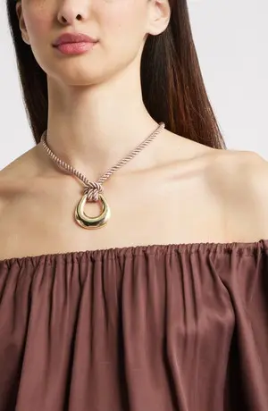 Nordstrom Open Pendant Cord Necklace