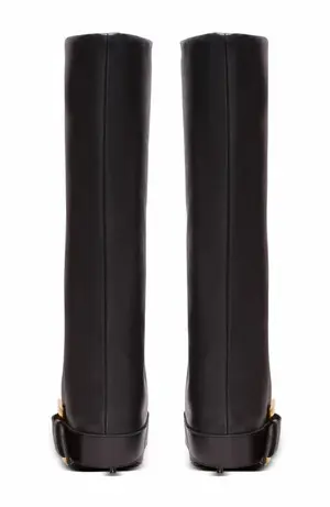 Balmain Anthem Calfskin Leather Boots - Black