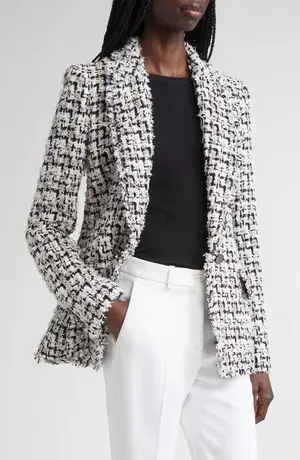 Michael Kors Tweed One-button Blazer