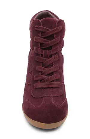 Ash Boradia Wedge Sneakers - Sangria