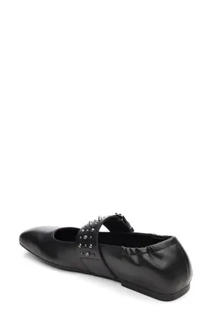 Ash Beverly Mary Jane Flat - Black