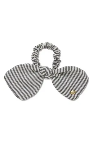 Lele Sadoughi Penny Seersucker Bow Scrunchie