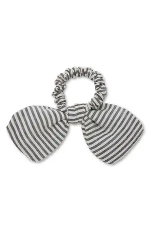 Lele Sadoughi Penny Seersucker Bow Scrunchie