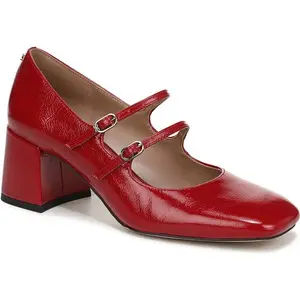 Sam Edelman Sarah Mary Jane Pumps - Deep Scarlet