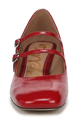 Sam Edelman Sarah Mary Jane Pumps - Deep Scarlet