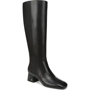 Sam Edelman Porter Knee High Boot - Black Leather