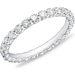 Memoire Petite Prong Diamond Eternity Band - Platinum