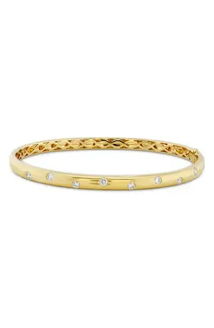 Memoire Diamond Bangle Bracelet - Yellow Gold