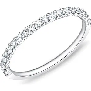 Memoire Petite Prong Diamond Eternity Band - Platinum
