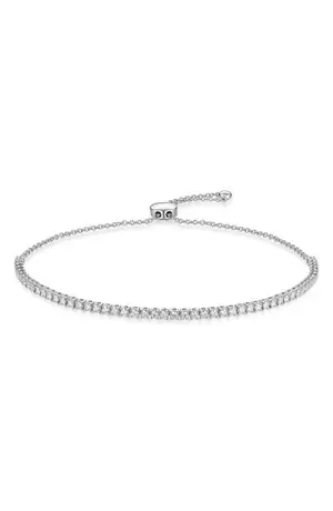 Memoire Essentials Diamond Bolo Bracelet - White Gold
