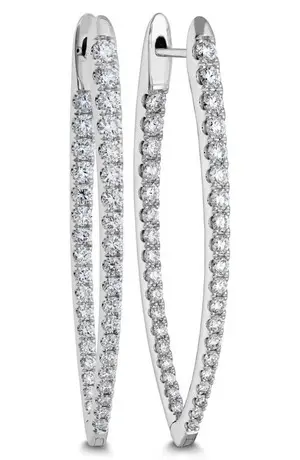 MEMOIRE Imperial Diamond Hoop Earrings