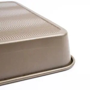 CUISIPRO 13.5 X 9.5-inch Rectangular Steel Nonstick Roasting Pan
