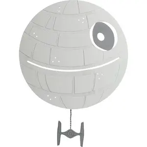 LAMBS & IVY Star Wars Death Star Led Wall Decor - Gray