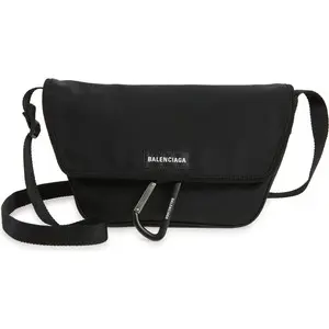Balenciaga Explorer Canvas Messenger Bag - 1000 Black