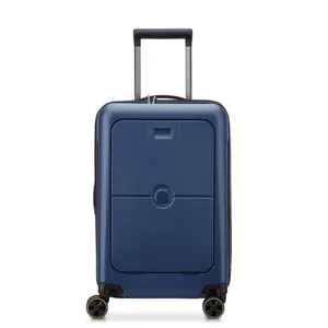 DELSEY PARIS Turenne 2.0 Hardside Carry-on Spinner Luggage With Front Pocket - Blue