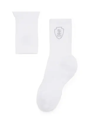 Brunello Cucinelli Knit Ankle Socks - White