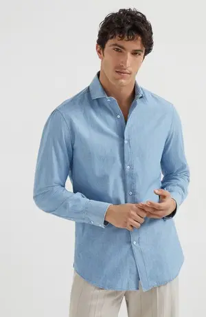Brunello Cucinelli Chambray Shirt