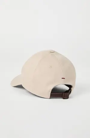 Brunello Cucinelli Baseball Cap With Embroidery - Sand
