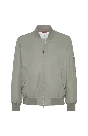 Brunello Cucinelli Padded Bomber Jacket - Khaki